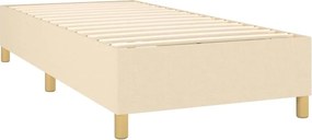 Box spring postel s matrací krémová 100 x 200 cm textil 3132294
