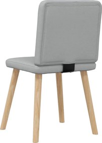Jídelní židle 4 ks světle šedé textil 3315244