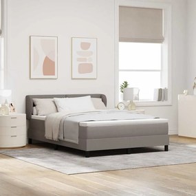 Postel s boxspringem s čelo Taupe 140 x 200 cm textil 3340028