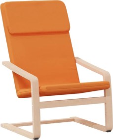 Relaxační křeslo s podnožkou tmavě žluté textil 3154420