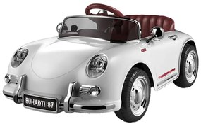 BABY MIX dětské elektrické autíčko Retro Pearl bílá