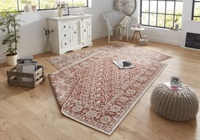 NORTHRUGS - Hanse Home koberce Kusový koberec Twin-Wendeteppiche 103114 terra creme – na ven i na doma - 80x250 cm