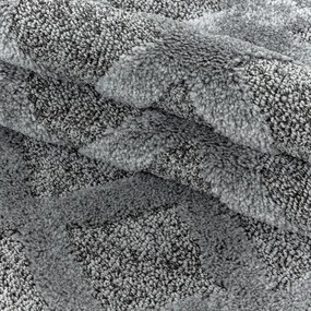 Ayyildiz, Kusový koberec Pisa 4702 Grey kruh, 80x80 (průměr) kruh, šedá, ložnice