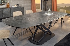 Roztahovací jídelní stůl Rafiqa 130-190 cm antracit