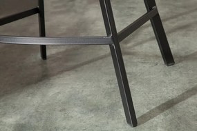 Barová stolička podkroví starožitný hnědá loketní opěrka / 39082