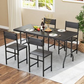 Costway Skládací kempingový stůl s HDPE stolní deskou a rukojetí – – 152 × 70 cm