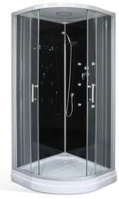 Roltechnik Outlet Hydromasážní box BONDY BLACK 900 - 4000664, 90x90 bez sauny