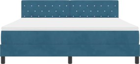 Postel s boxspringem s matrací Tmavě modrá 180 x 200 cm samet 3339126
