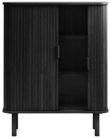 Designová skříňka Parveen 113 cm černý dub