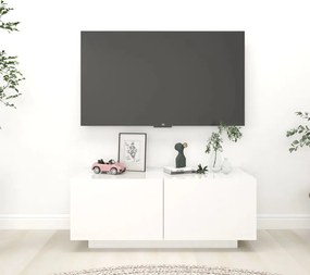 vidaXL TV skříňka 100 x 35 x 40 cm dřevotříska [804439] Barva: bílá s vysokým leskem