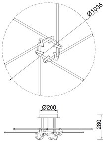 Mantra CINTO 6129 stropní LED osvětlení