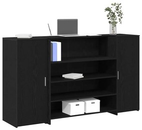 Recepční stůl černý dub 180 x 50 x 103,5 cm, konstrukční dřevo 3324170