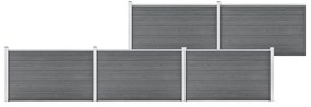 Zahradní plot WPC 872 x 106 cm šedý 3053250