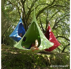 Závěsné houpací křeslo, světle šedá, KLORIN NEW KIDS CACOON HAMMOCK