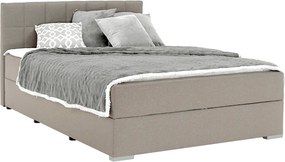 Boxspringová postel 120x200, šedohnědá TAUPE, FERATA TV KOMFORT