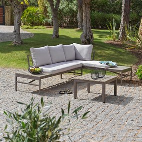 XXXLutz TERASOVÁ SEDACÍ SOUPRAVA kov, plast, textil Luca Bessoni - Online Only zahradní nábytek - 001694005302