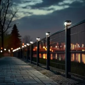 GreenBlue GB128 WW černá / Solární LED sloupkové svítidlo / 100x100 mm