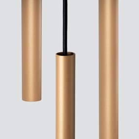 Sollux Lighting Závěsná lampa PASTELO 3P zlatá
