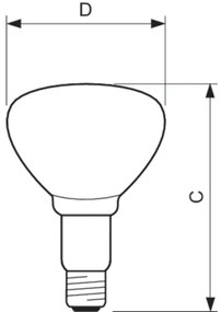Infražárovka IR Philips 150C R125 HG E27