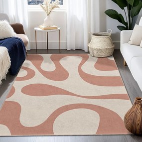 Růžový pratelný koberec 120x180 cm Strawberry Latte – Mila Home