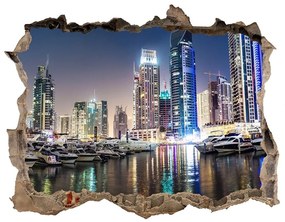 Wallmuralia Fototapeta díra na zeď 3D Dubaj noc 95x64 cm