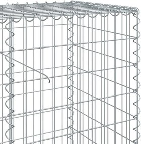 Gabionový koš s víkem 1 200 x 50 x 100 cm pozinkované železo 3295153