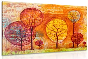Obraz stromy v barvách podzimu Varianta: 120x80