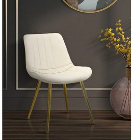Designová jídelní židle Dandelion krémová