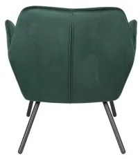 Lounge křeslo BON VELVET WHITELABEL, green White Label Living 3100099