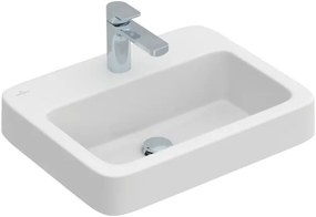 Villeroy & Boch ARCHITECTURA - Zapuštěné umyvadlo, 560x440x180 mm, bez přepadu, bílá alpin 41935601