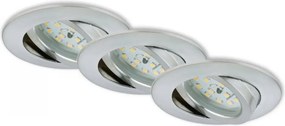 Briloner 7296-039 - SADA 3x LED Koupel podhledové svítidlo LED/6,5W/230V IP23