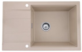 Gamma Modern 8010, 1-komorový granitový dřez 800x500x210 mm, béžová, GMA-ZM-8010-B
