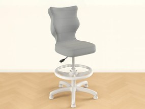 Ergonomická otočná židle pro děti k psacímu stolu ŠEDÁ Zvolte rozměr: dítě 119 - 142 cm (výška stolu 68 - 81 cm)