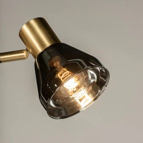Stojací designová lampa Rivve Black and Gold