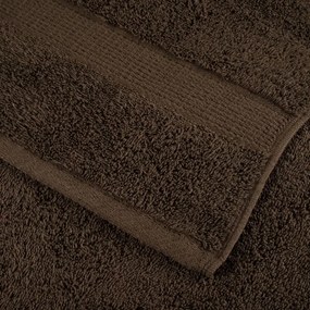 Prémiové ručníky pro hosty SOLUND 4 ks hnědé 30x50 cm 600 g/m² 137231