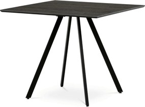 Jídelní stůl 90x90cm HT-R5190 GREY, lamino, šedý dub