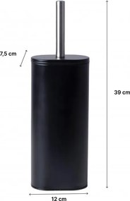 Erga Malavi, silikonový WC kartáč na postavení, černá, ERG-YKA-CH.MALAVI-BLK