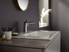 Hansgrohe Talis E, páková umyvadlová baterie 150 s odtokovou soupravou s táhlem, chromová, 71754000