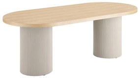 Jídelní stůl s deskou v dekoru jasanového dřeva 100x220 cm Solva - II. jakost – House Nordic
