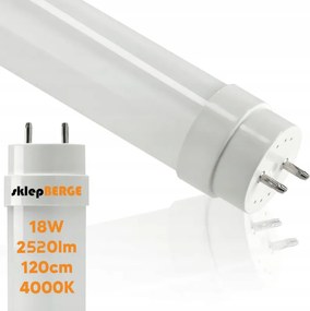 SADA 10x LED trubic 120CM T8 18W 2520lm 140LM/W 4000K silné světlo