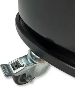 Denox INDUSTRIAL černá / Odpadkový koš / 50 l / PE-HD / bezpečnostní u