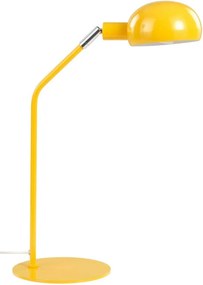 Žlutá ocelová stolní lampa s ohybatelnou konstrukcí (výška 59 cm) Lincon – Jotex