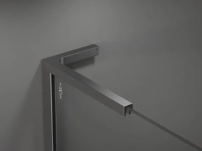 Mexen Velar L Duo, sprchový kout s posuvnými dveřmi 100 x 90 cm, 8mm čiré sklo, broušený grafit, 871-100-090-02-03-95