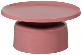 OnaDnes -20% Hoorns Růžový kovový konferenční stolek Dakin 74 cm