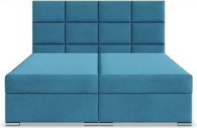 AGroup Kontinentální čalouněná postel CALVI (140 x 200 cm) Barva látky Trinity: Modrá (Trinity 2313)
