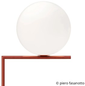 FLOS IC F2 stojací lampa červená Ø 30 cm
