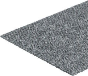 Schodové rohože samolepicí 15 ks 76 x 20 cm světle šedé obdélníkové 326927