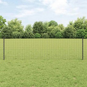 Zabudovaný plotový sloupek 44 ks Šedá 100 cm 3335933
