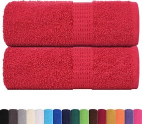 Ručníky pro hosty FROGN 2 ks červené 30x50 cm 360 g/m² 136923