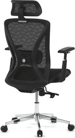 Ergonomická kancelářská židle NILS - černá síťovina